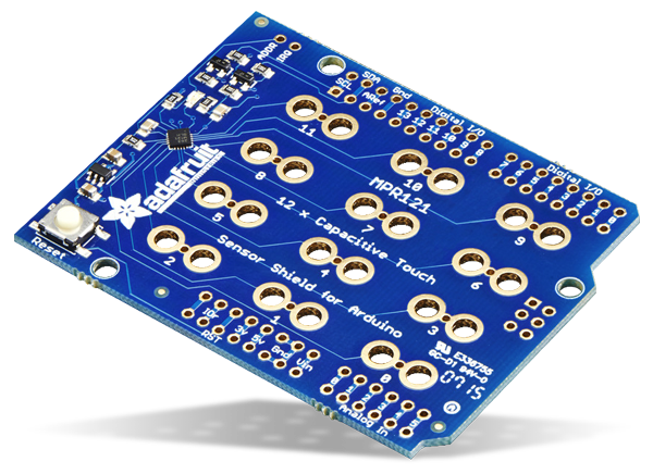 2024 12x Capacitive Touch Shield - Adafruit | Mouser